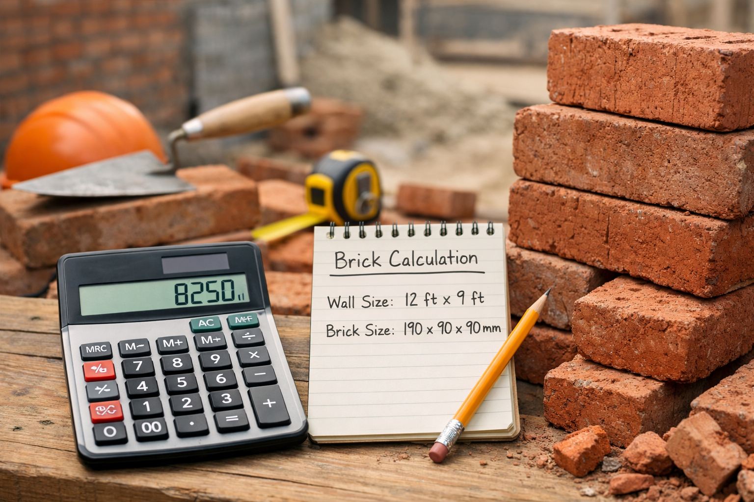 Brick Masonry Calculator – Calculate Bricks, Cement & Sand for Wall ...